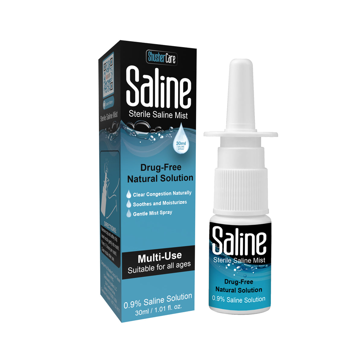 Shusher Care Saline 30 mL Pump Spray