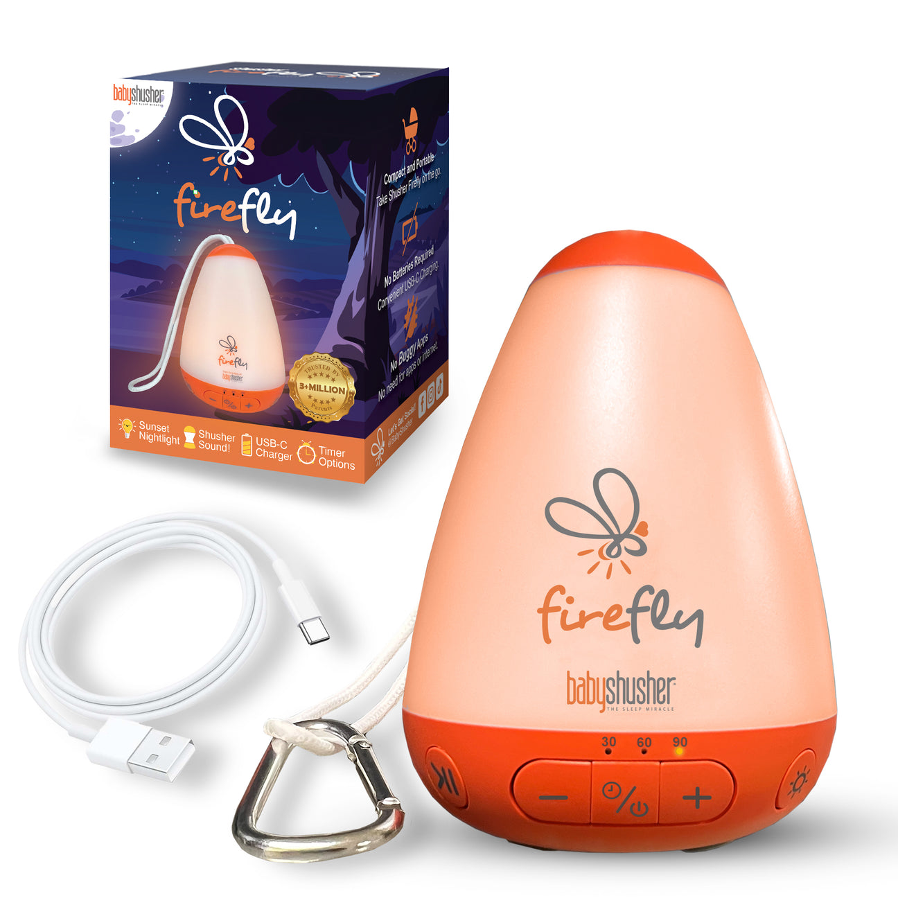 Shusher Firefly by Baby Shusher: Portable Baby Sleep Soother