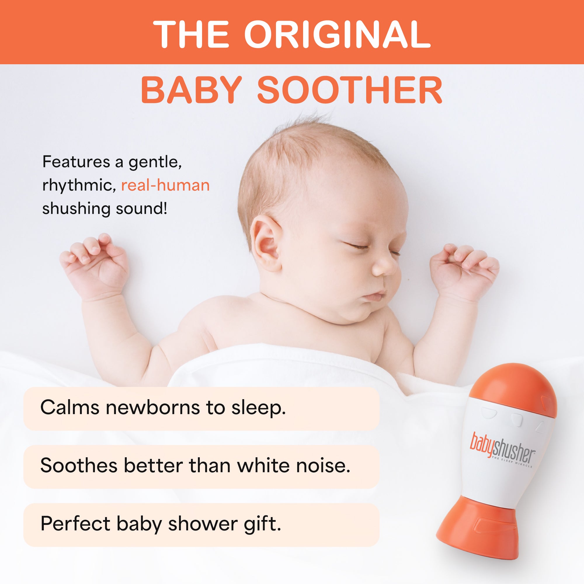 Baby Sound Machine | Baby Soother | The Original - Baby Shusher